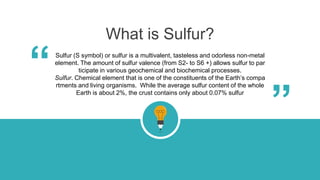 Sulfur | PPT