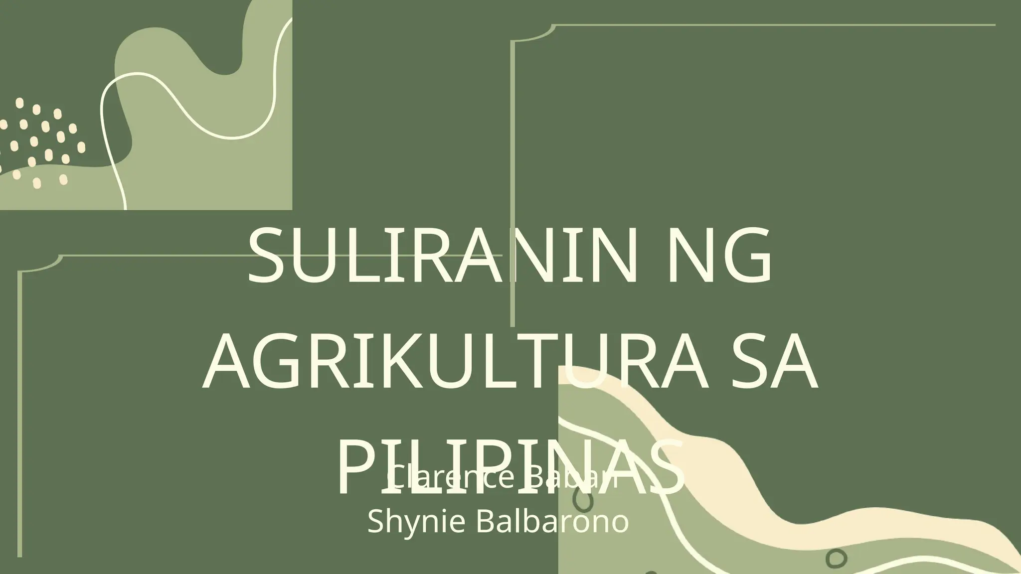 Suliranin ng Agrikultura sa Pilipinas.pptx