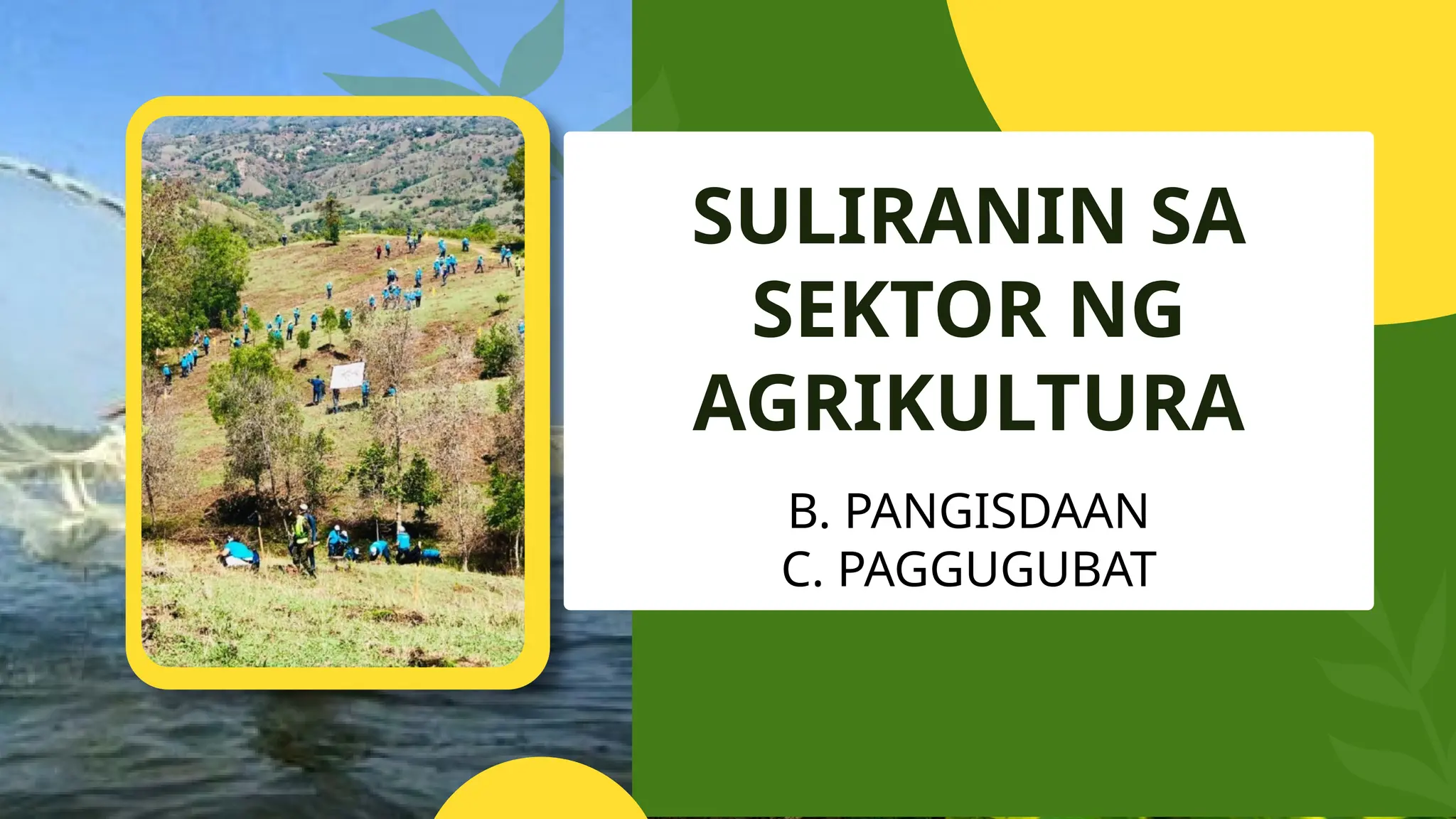 Suliranin sa Sektor ng Agrikultura (pangingisda, Paggugubat).pptx