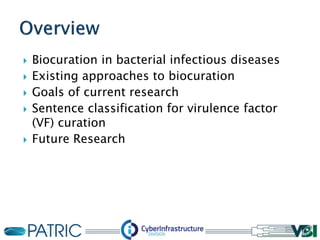 Text Mining for Biocuration of Bacterial Infectious Diseases | PPTX
