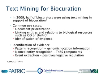 Text Mining for Biocuration of Bacterial Infectious Diseases | PPTX