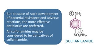 Sulphonamides and sulfa drugs | PPTX