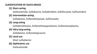 Sulphonamides and sulfa drugs | PPT | Free Download
