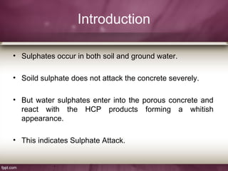 Sulphate attack | PPT