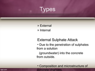 Sulphate attack | PPT
