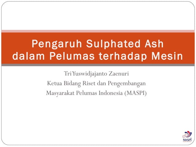 Sulphated ash itb | PPT