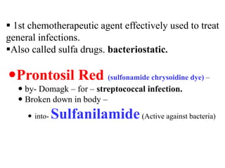 Artificial Synthetic Antimicrobial Drugs-Sulphonamide | PPT | Free Download