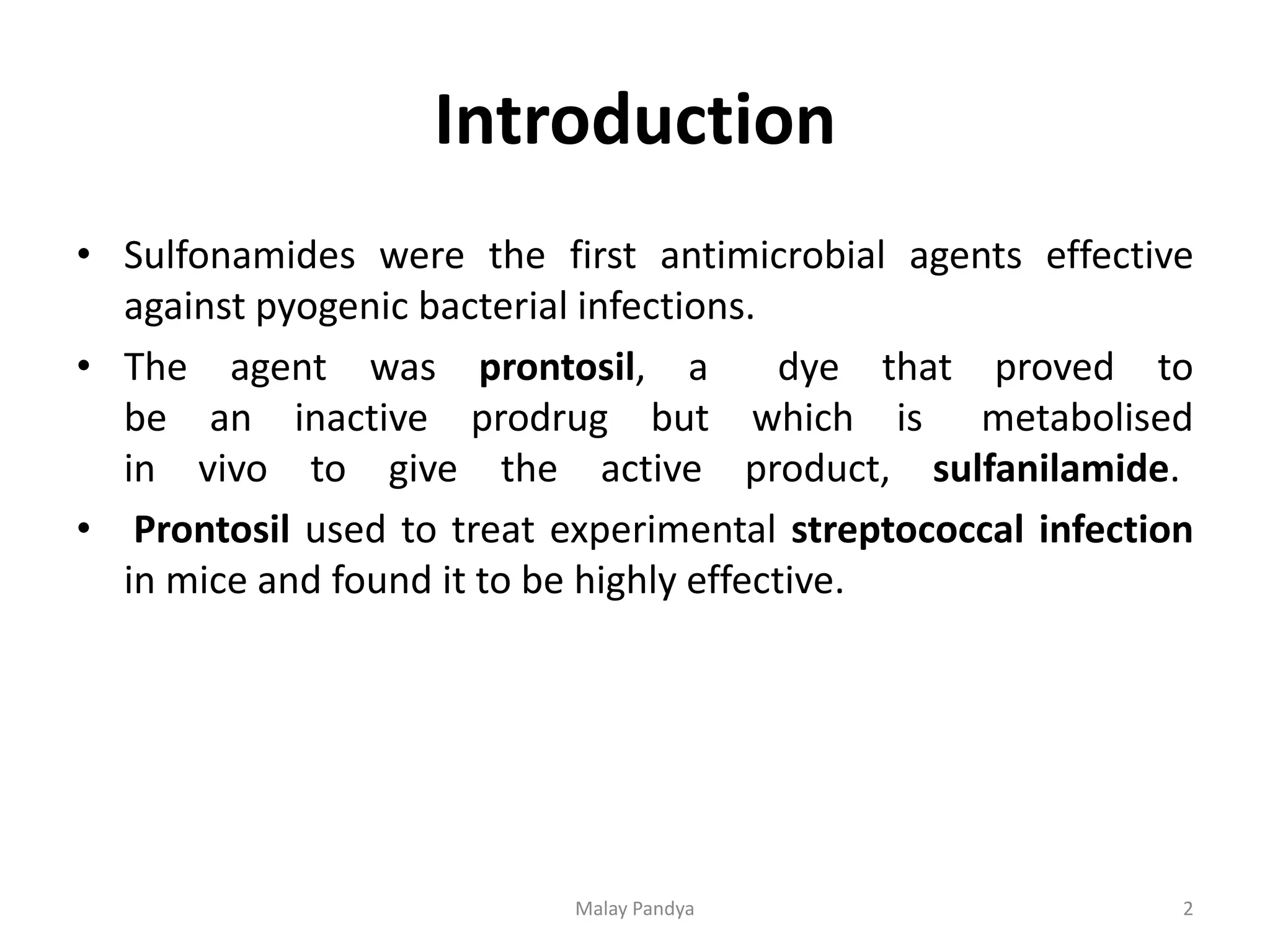 Sulphonamides Pharmacology For Pharmacy students | PPTX