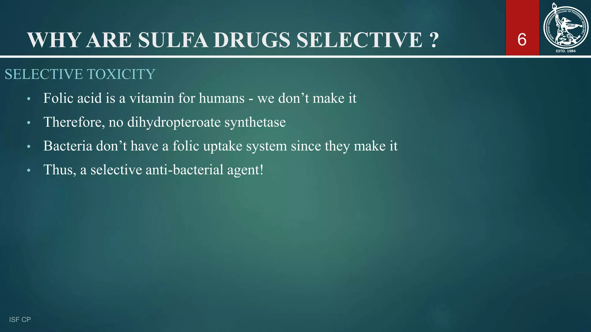 SULPHONAMIDES | PPTX