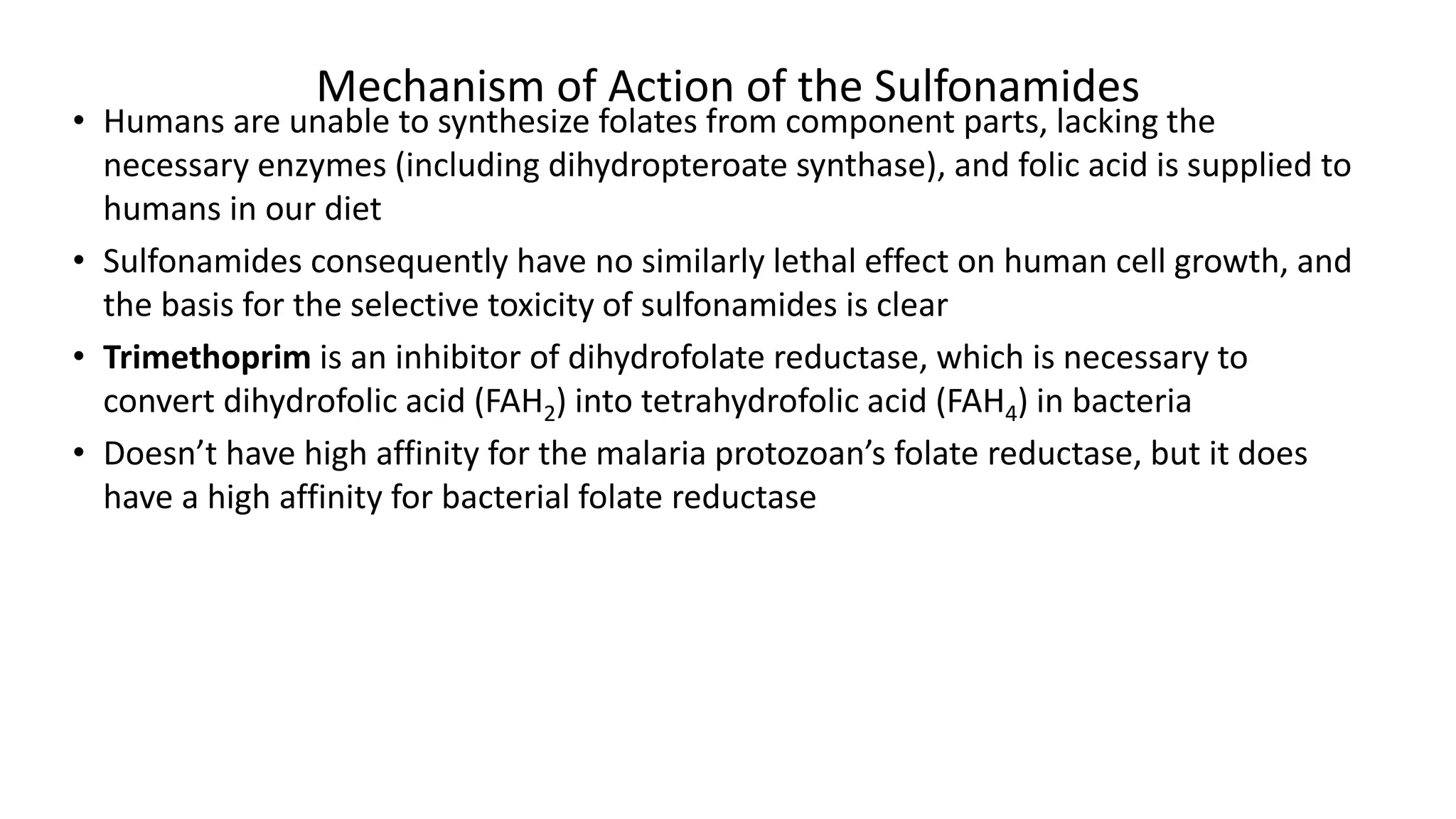 Sulphonamides, Medicinal Chemistry-III, | PPTX