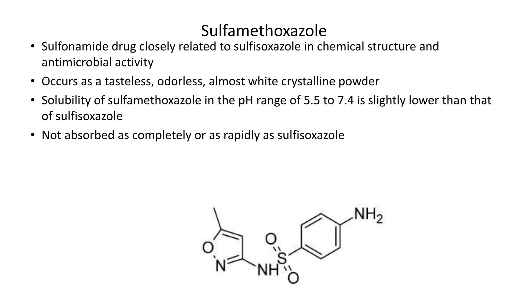 Sulphonamides, Medicinal Chemistry-III, | PPTX