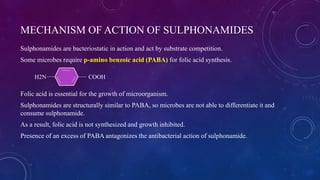 Sulphonamides Presentation of Pharmaceutical Chemistry | PDF