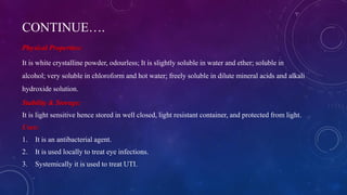 Sulphonamides presentation of Pharmaceutical Chemistry | PPT