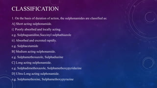 Sulphonamides presentation of Pharmaceutical Chemistry | PPT