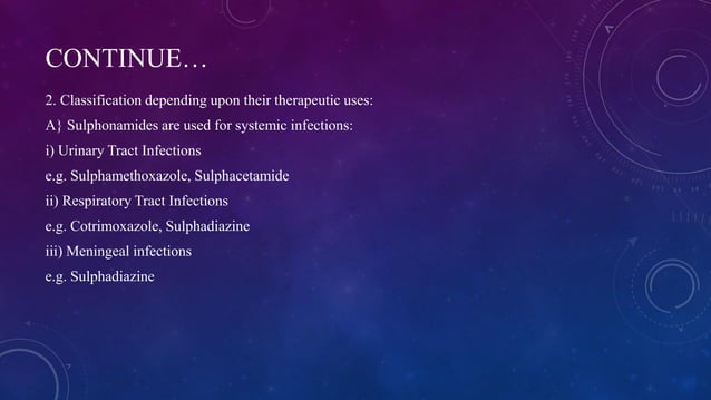 Sulphonamides presentation of Pharmaceutical Chemistry | PPT