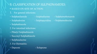 Sulphonamides and co trimoxazole- A BRIEF OUTLOOK!!! | PPTX