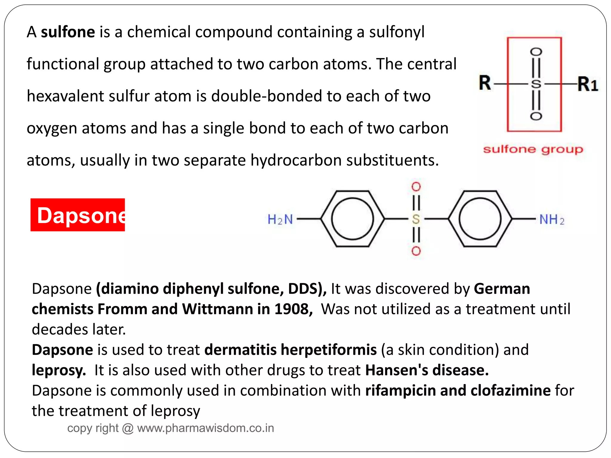 Sulphonamides (Sulfonamides) and Sulfones || B.Pharm VI Semester ...