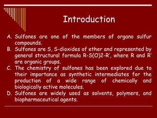 Sulphones | PPTX
