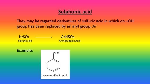 Sulphonic acid and Phenol | PPTX