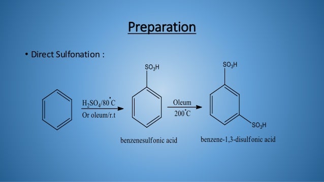 Sulphonic acid and Phenol