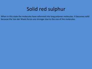 Sulphur | PPT