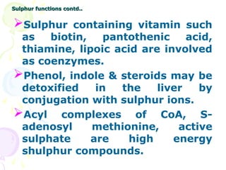 mineral metabolism sulphur a rare mineral deficiency | PPT