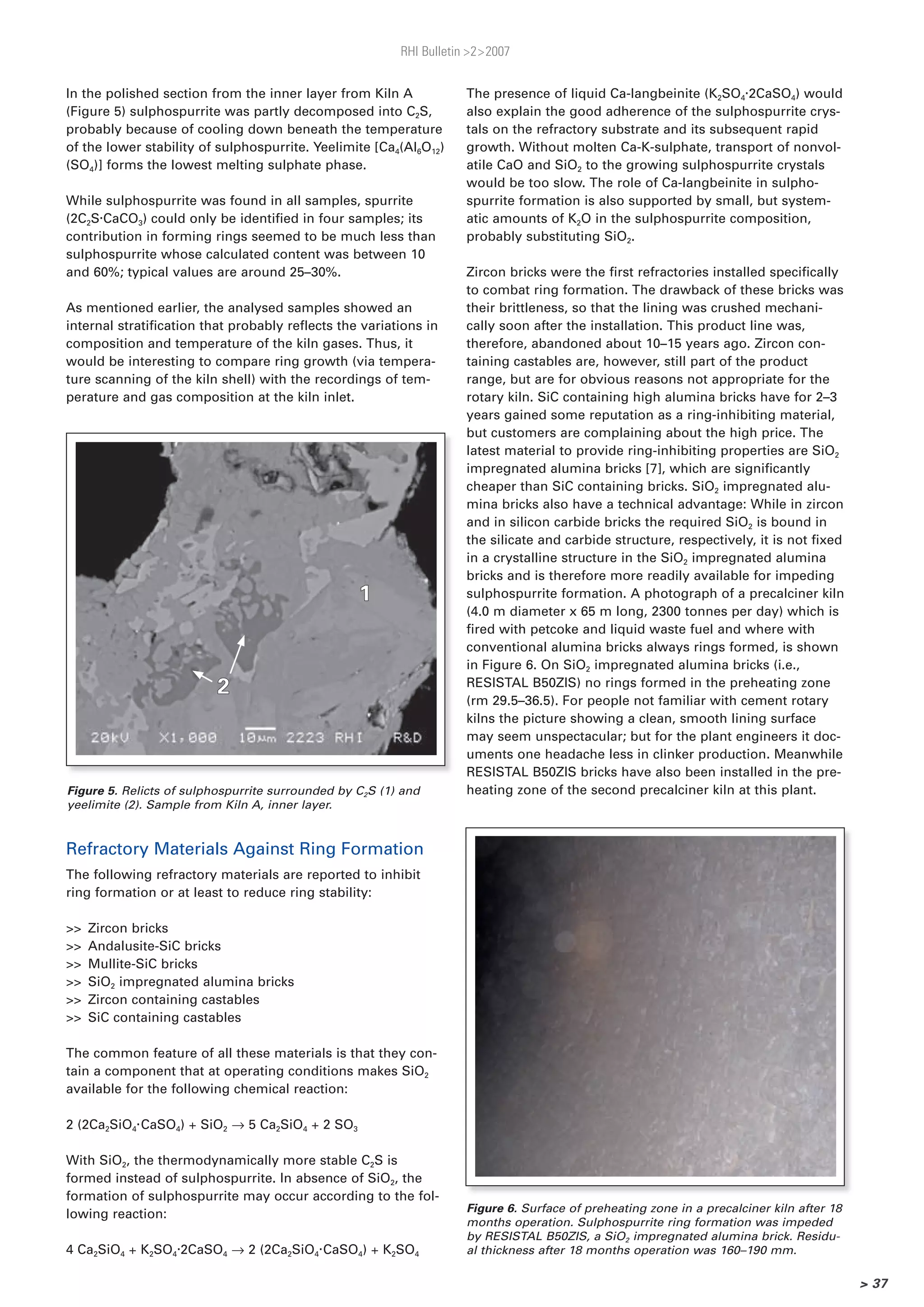 Sulphur spurrite-and-rings-in-cement-kilns-pdf | PDF