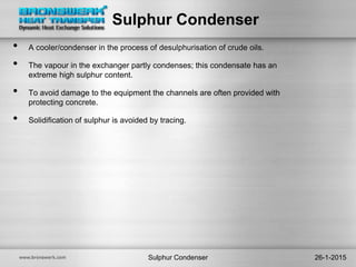Sulphur Condenser Pretty Cool! | PDF
