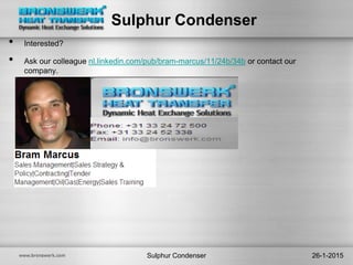 Sulphur Condenser Pretty Cool! | PDF