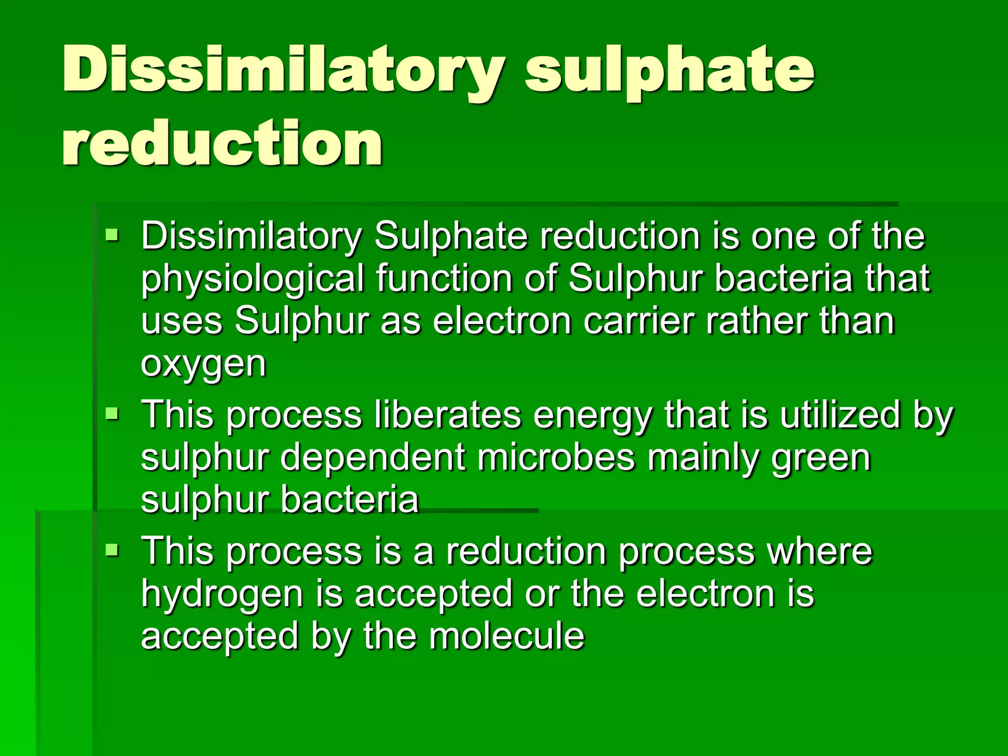 Sulphur cycle | PPT
