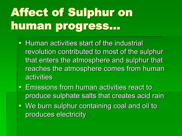 Sulphur cycle | PPT