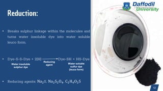 Sulphur dye and it's application on textiles | PPTX