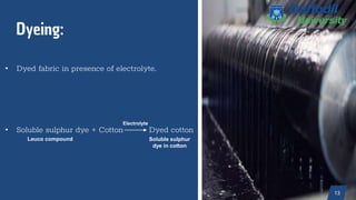 Sulphur dye and it's application on textiles | PPTX