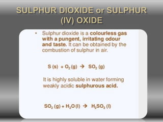 SULPHURIC ACID (FORM 4) Chemistry | PPTX