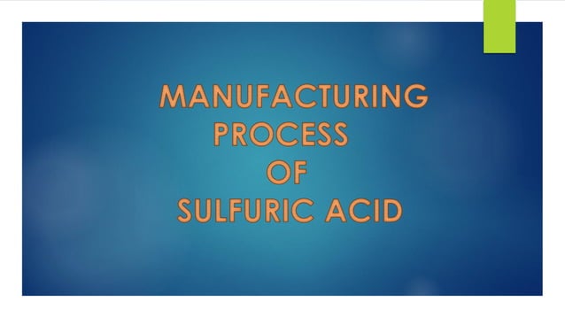 Sulphuric Acid Pdf