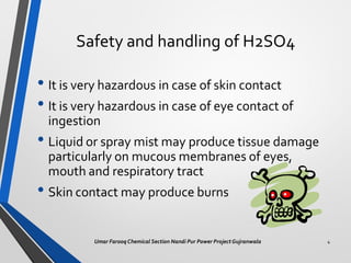 Sulphuric acid handling & safety precausion | PDF