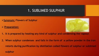 Sulphur & its compounds | PDF