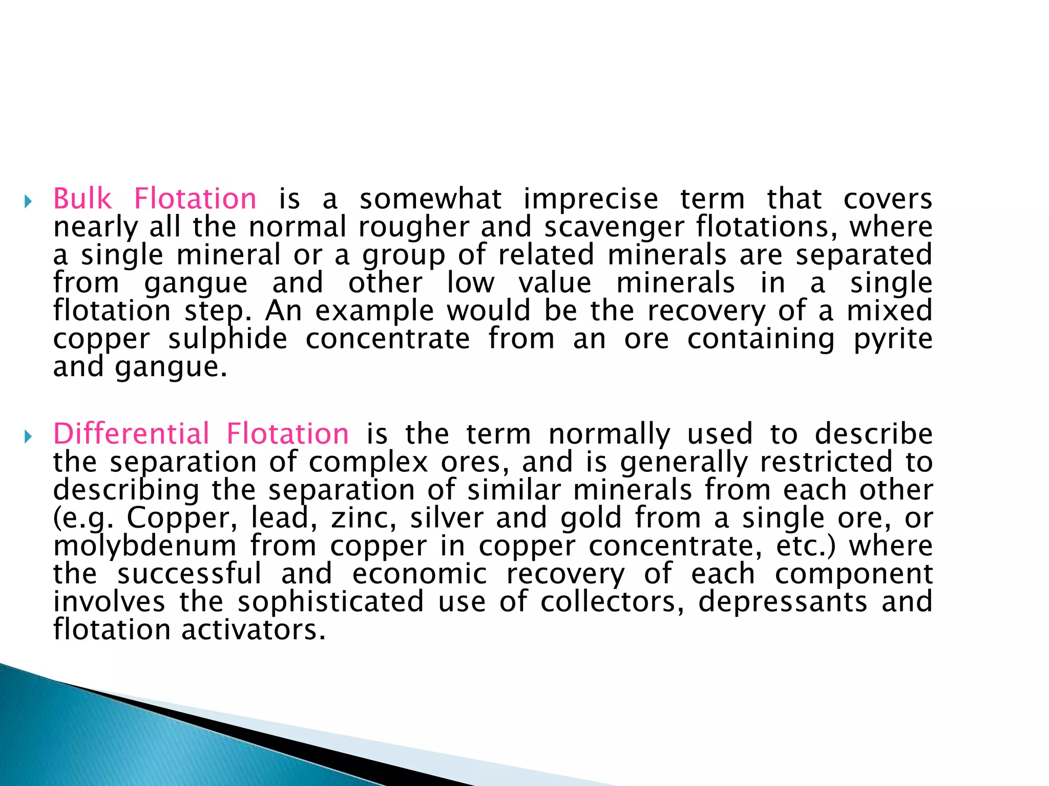 Sulphur minerals flotation (2016) | PPT