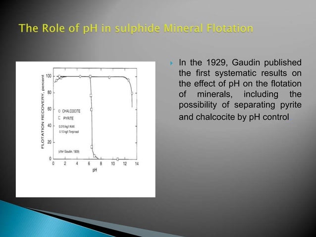 Sulphur minerals flotation (2016) | PPT
