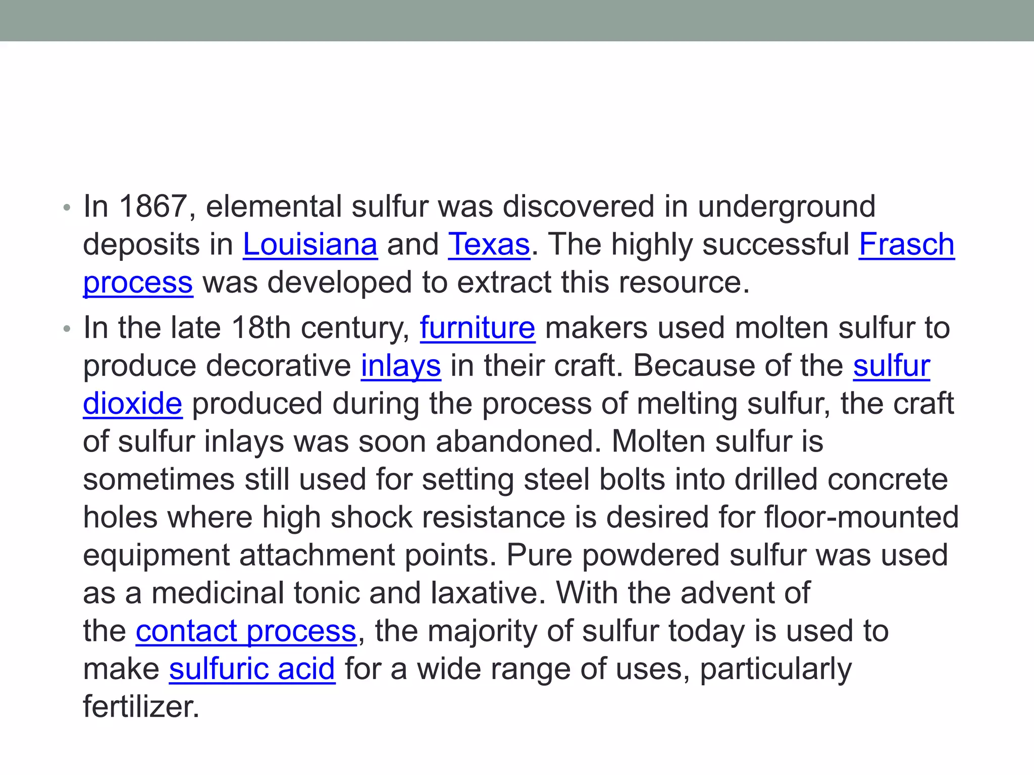 Element Sulfur | PPTX