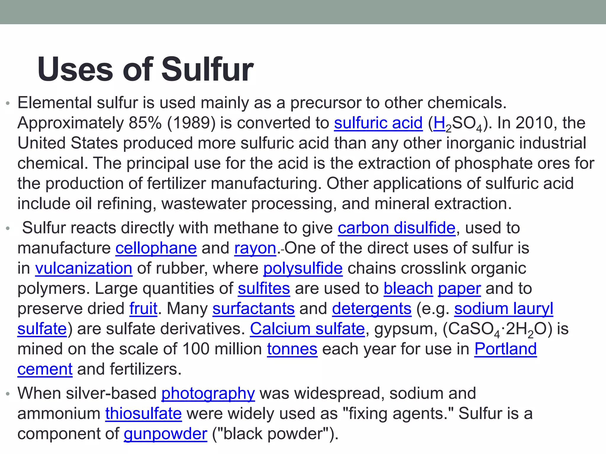 Element Sulfur | PPTX