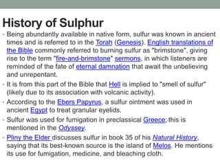 Element Sulfur | PPTX