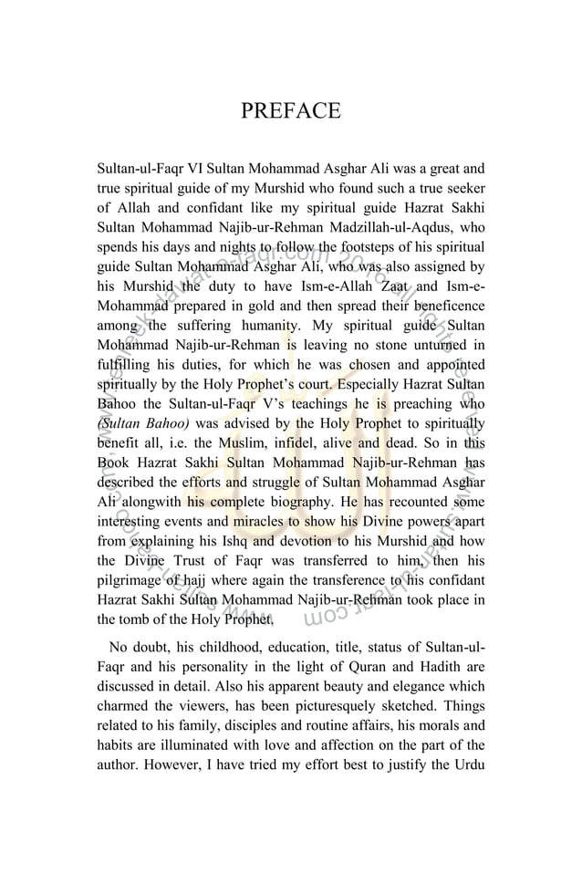 Sultan Mohammad Asghar Ali - Life & Teachings | PDF