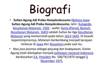 Sultan agung {khilmi} | PPTX