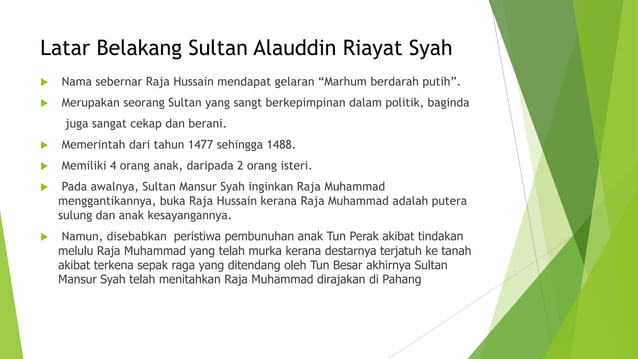 Sultan alauddin riayat syah | PPTX