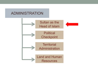 Sultan as the head of religion | PPT