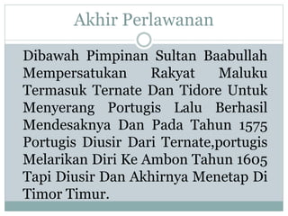 Sultan baabullah | PPTX