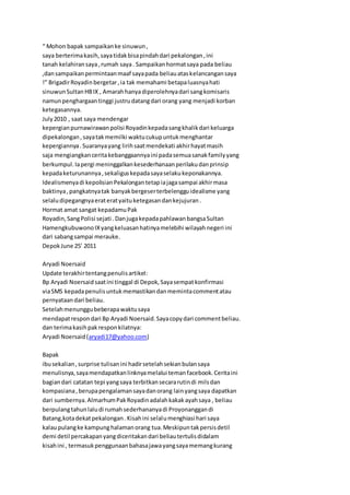 Sultan hb ix ditilang | DOCX