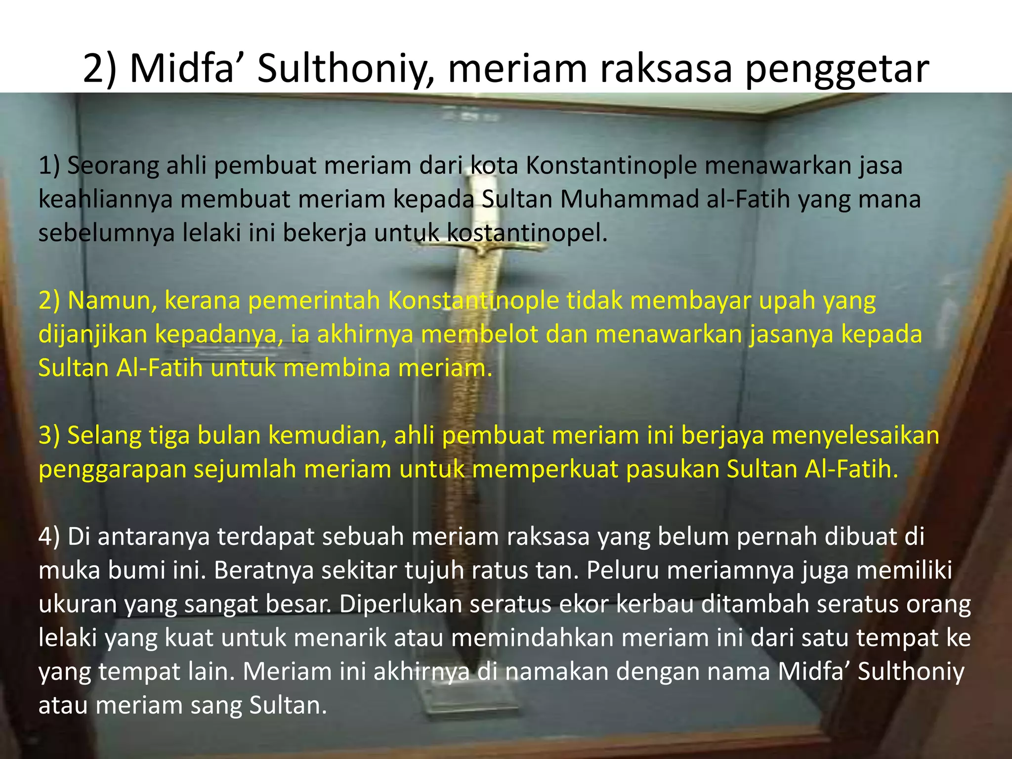 Sultan muhammad al fatih | PPTX