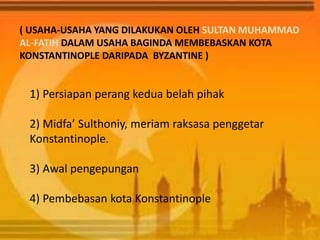 Sultan muhammad al fatih | PPTX